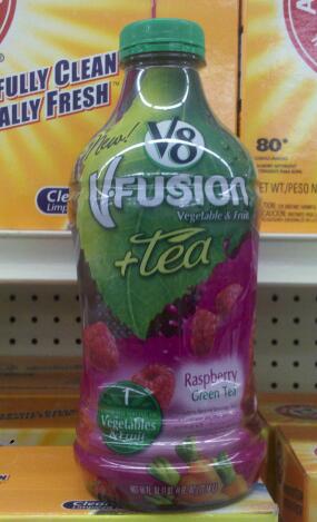 V8 V-Fusion + Tea Raspberry Green Tea - Thirsty Dudes