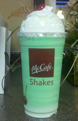 McDonalds McCafe Shamrock Shake - Thirsty Dudes