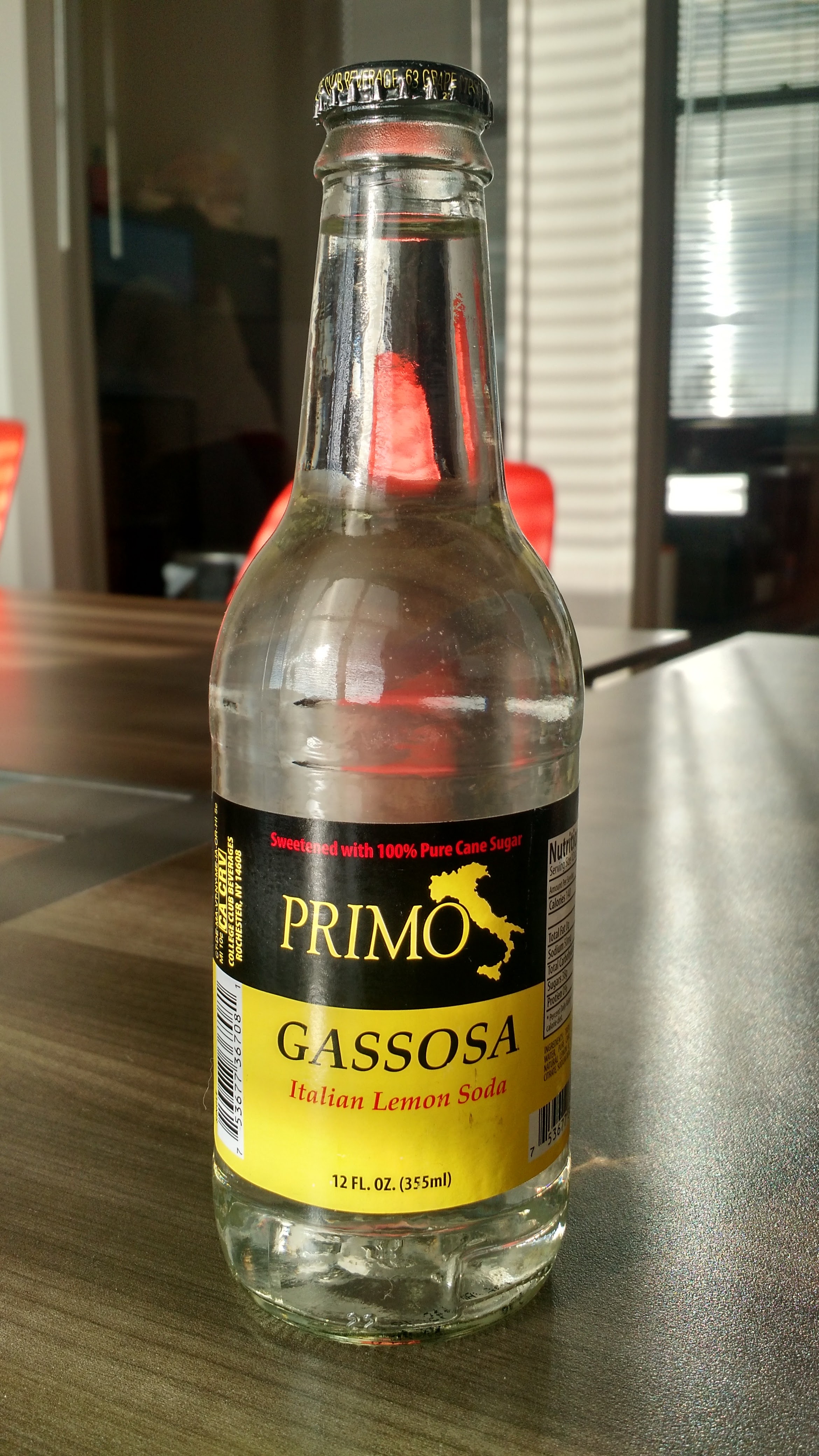 Primo Gassosa Italian Lemon Soda - Thirsty Dudes